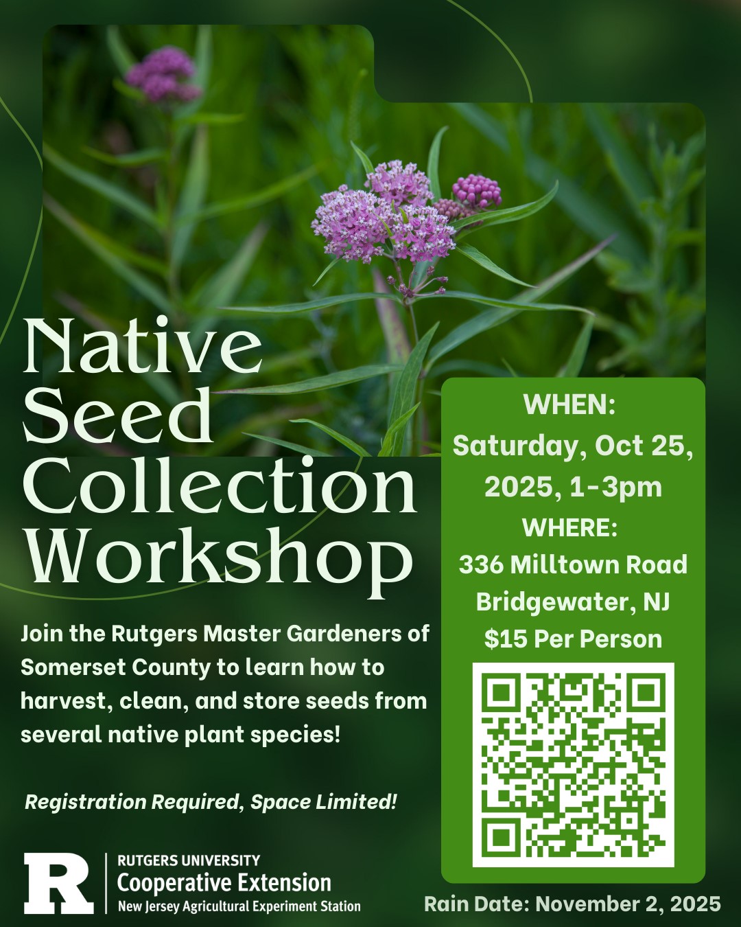 Rutgers Master Gardeners of Somerset County to Host Native Seed ...